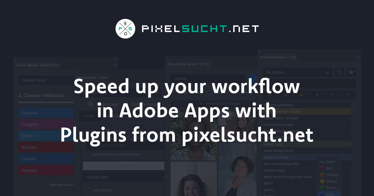 Plugins for Adobe Apps (Photoshop, InDesign etc.) - pixelsucht.net